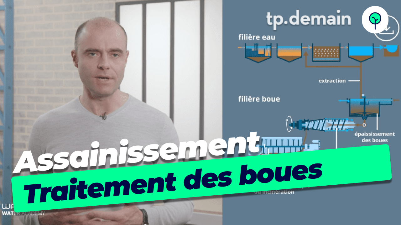 Les principales étapes du traitement des boues